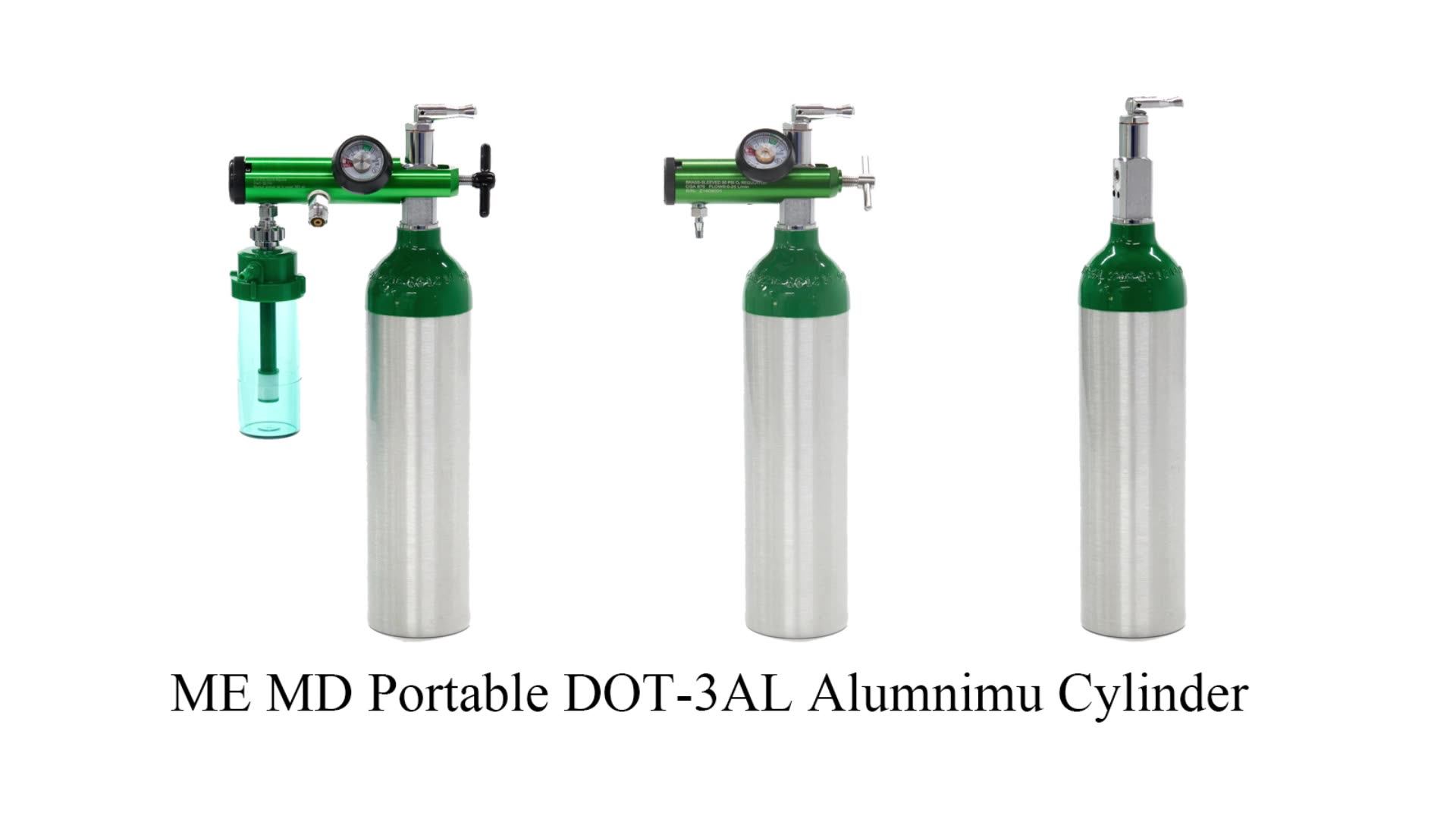 Portable Medical Oxygen Gas Cylinder Dot En Iso7866 Standard Md Me 2 ...