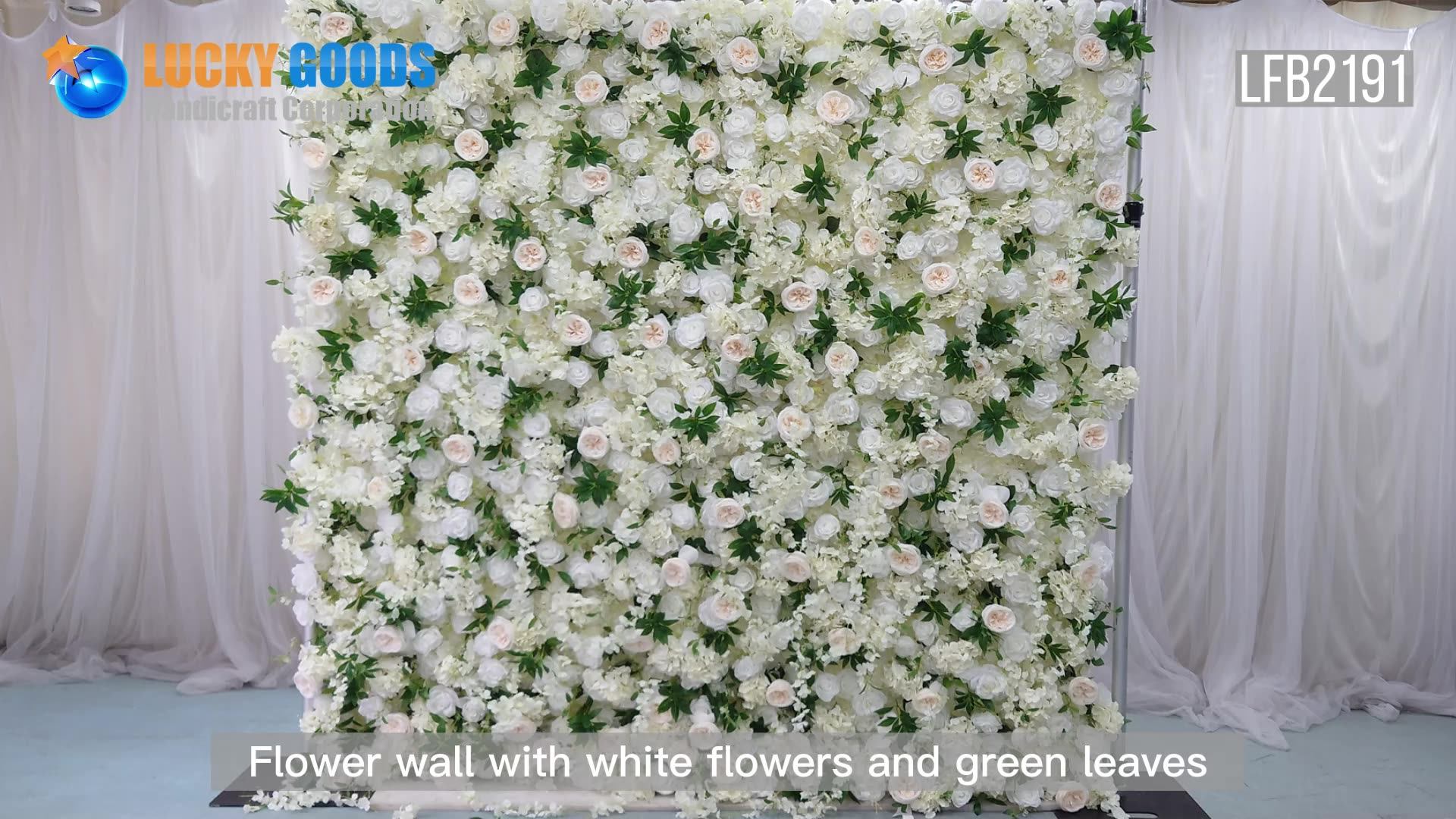 Lfb2191 Flower Wall Backdrop 8ft X 8ft Price Artificial Flower Wall ...