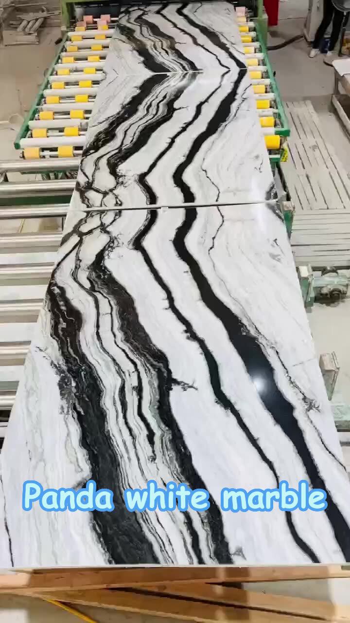 Factory-priced Panda Marble Tiles Durable Natural Stone Big Slab For ...