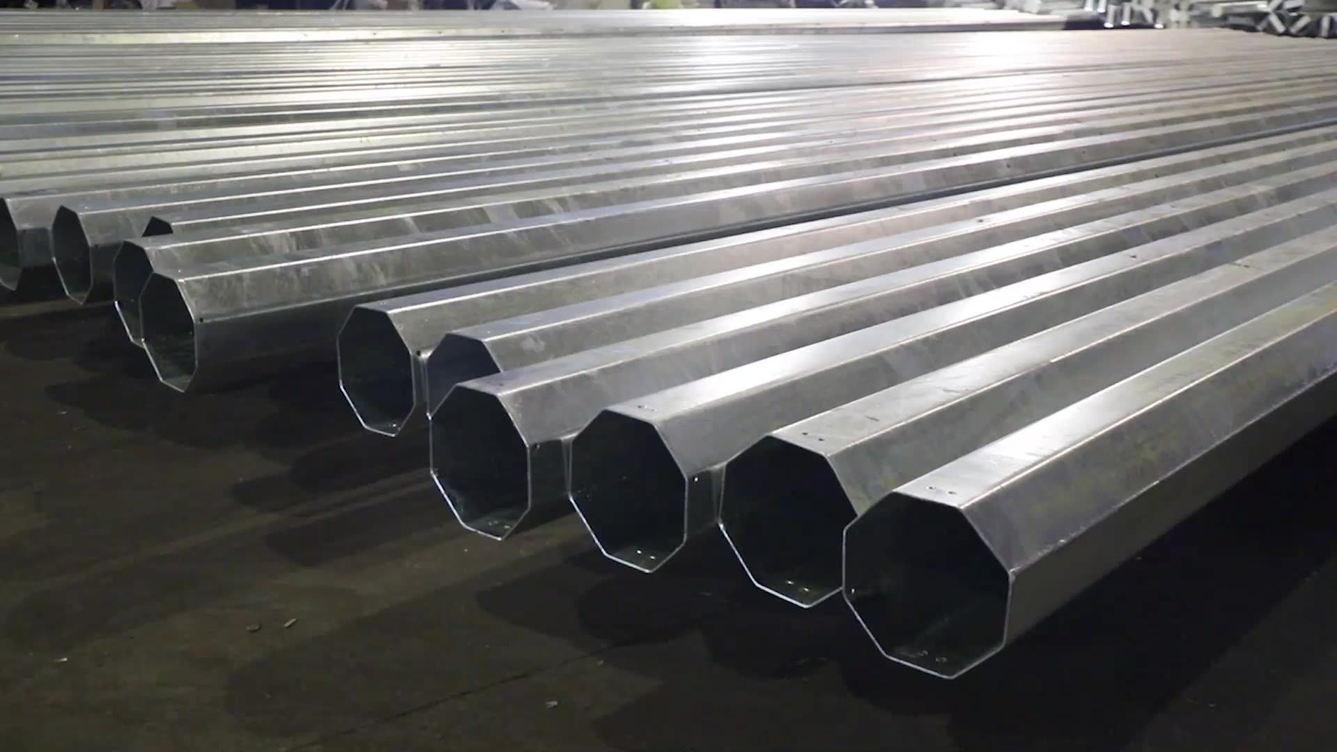 6m-12m Steel Poles For Telephone/telegraph And Power Transmission Lines ...