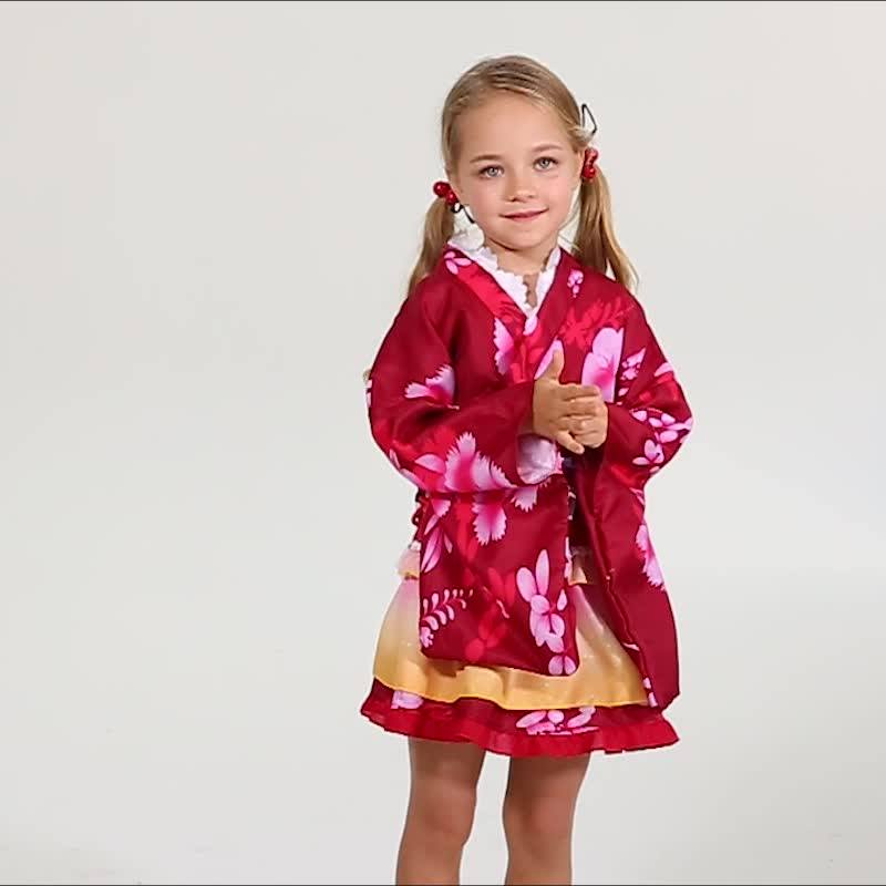 Carnival Party Fancy Dress Children Girls Geisha Japanese Kimono ...