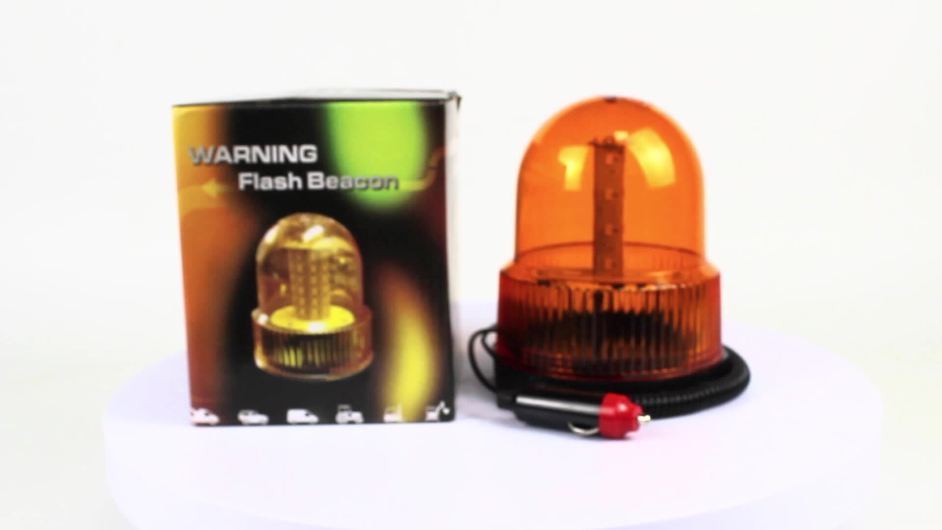 Automotive Amber Rotary Warning Light Safety Strobe Beacon Lights Lamp ...