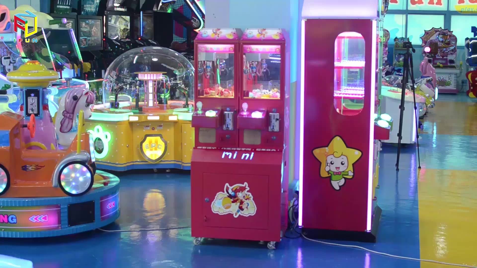Token Coin Operated Mini Crane Machine Catch Small Toys Claw Game ...
