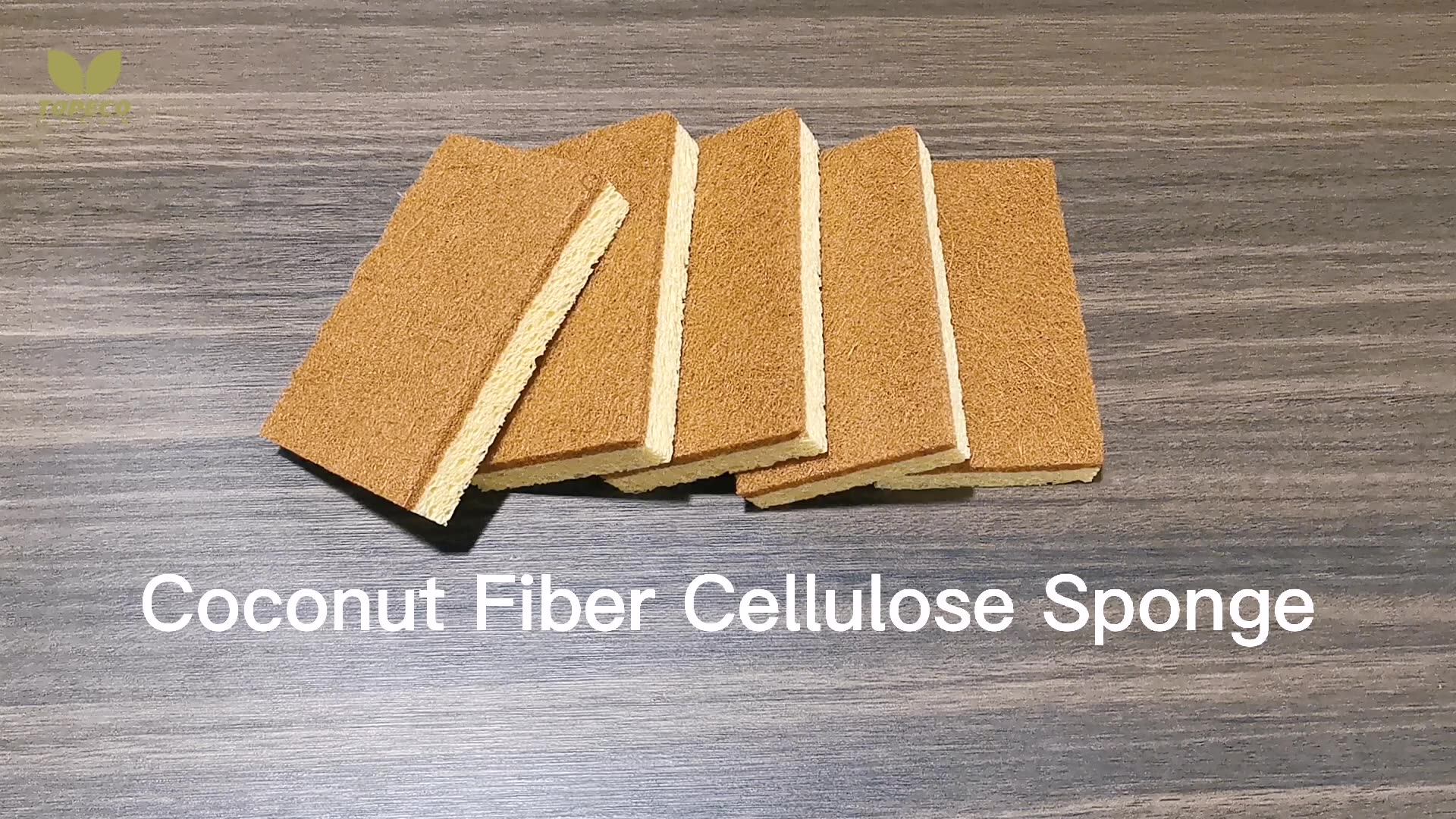 Topeco Biodegradable Sponge Indonesia Cellulose Eco Sponge Coconut ...
