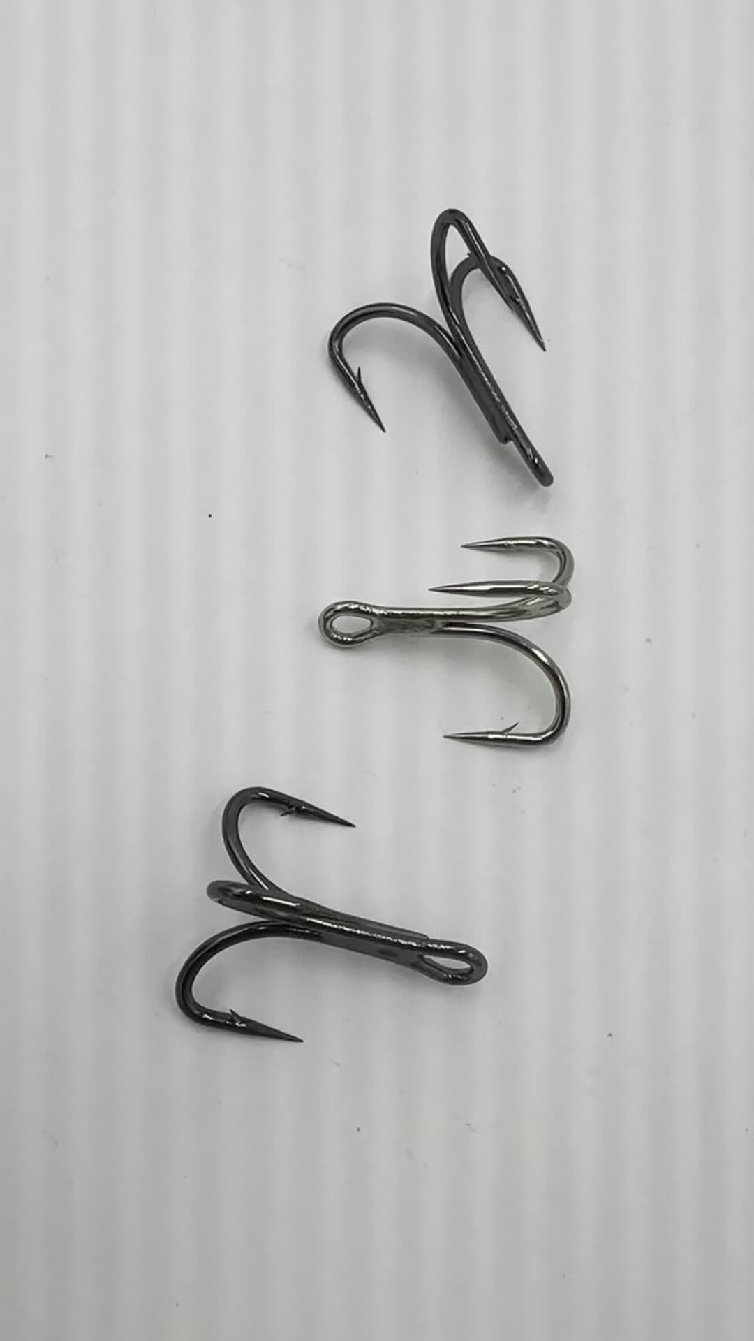 4x Stinger Treble Hook Strong High Carbon Sea Fishing Saltwater Triple ...