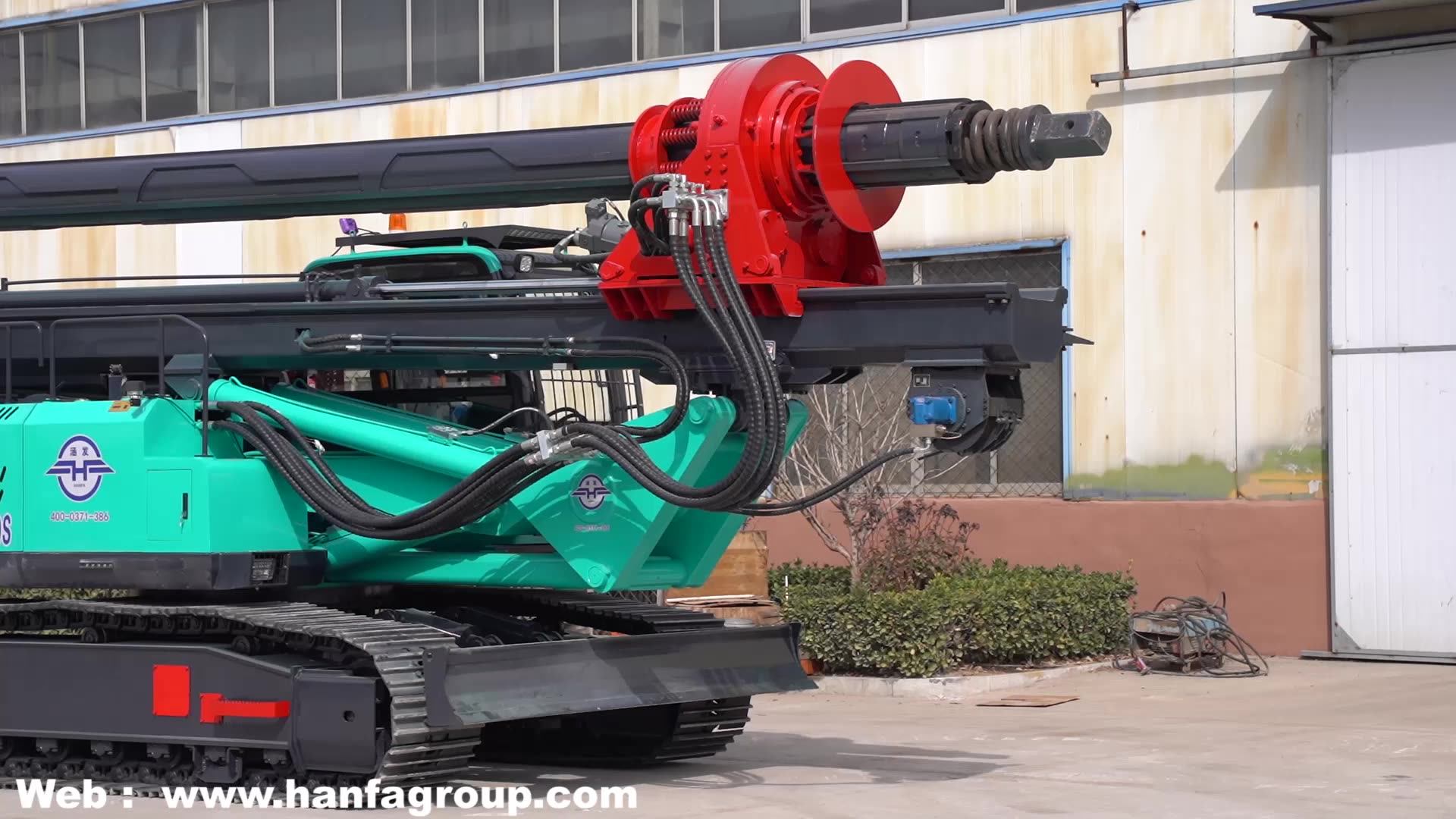 Hf20+ Micropile Drilling Rig 40m Rock Piling Driver Rig Rotary Hammer ...