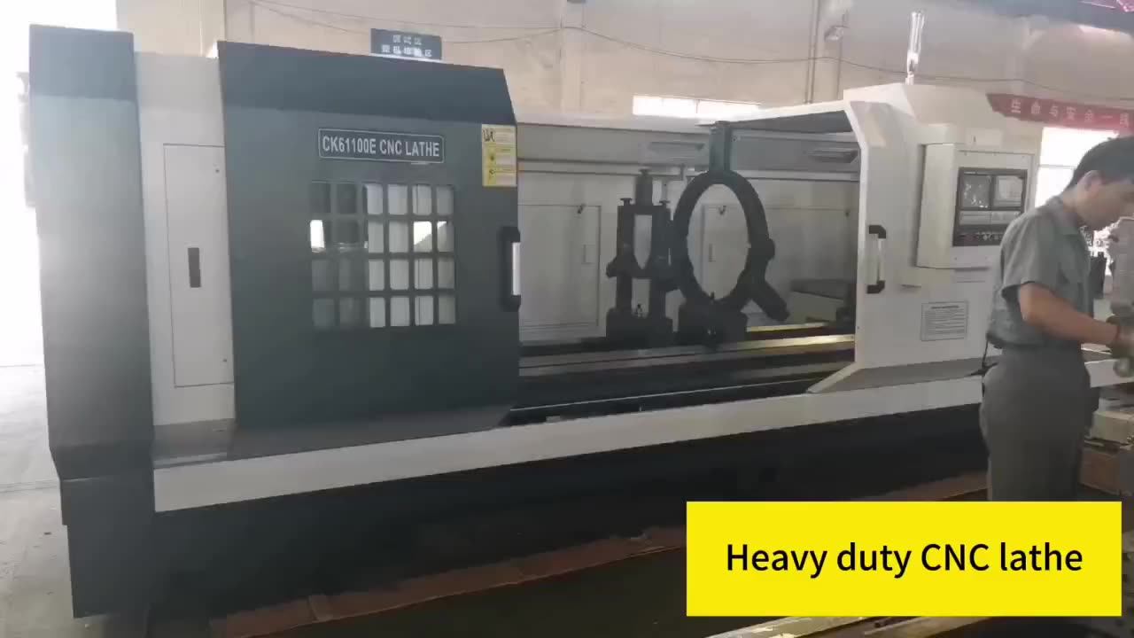 Heavy Cutting Ck61125 Cwk61125 Cnc Lathe Flat Bed Lathe 105/130 Hole ...