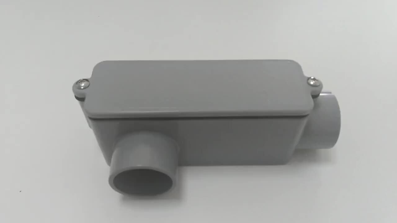 Conduit Fittings 1 In. Grey Pvc Type Lr Conduit Body For Emt And Imc Lr ...