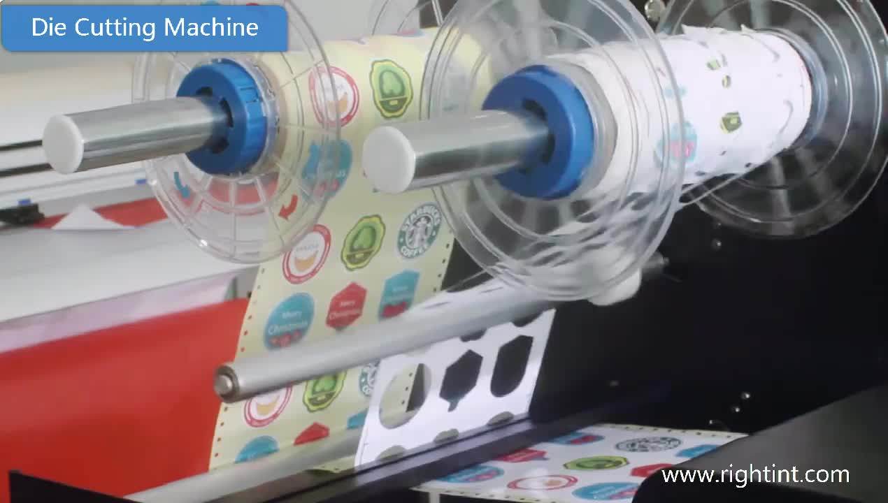Roll To Roll Digital Label Cutter Machine And Inkjet Printing Machine ...