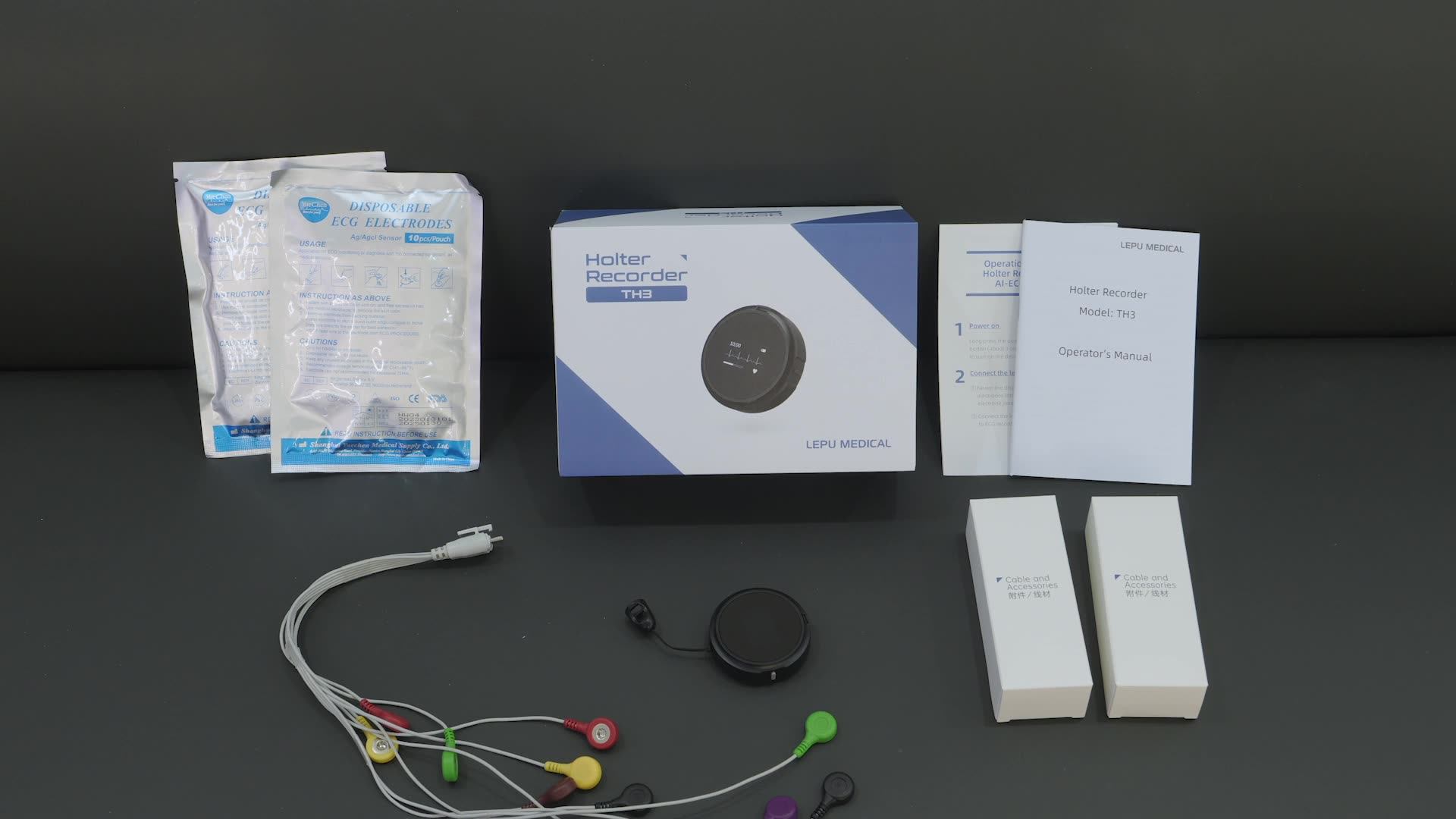 Lepu 48 Hours Monitoring Ecg System Holter Monitor 12 Channel Holter ...