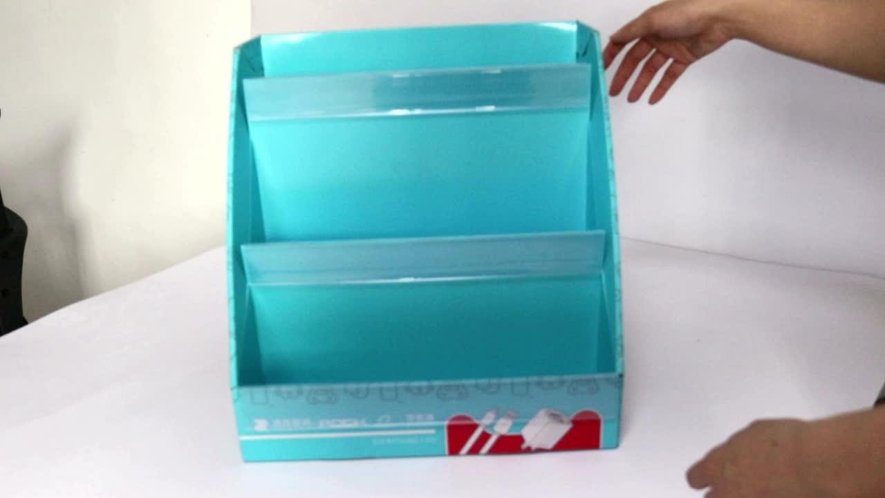 Rigid Cheap Cardboard Paper Pop Display Stand Rack Boxes For Cosmetic ...
