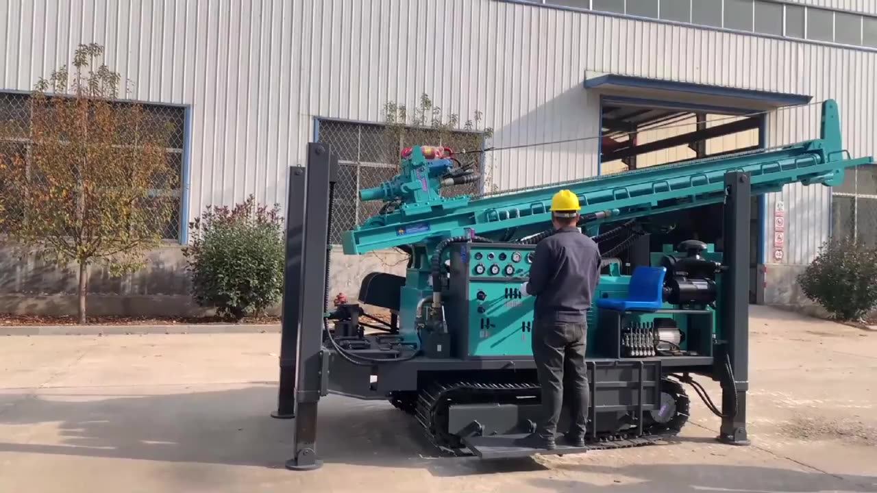 Diesel Engine Crawler Portable Hydraulic Rotary Driven 350m Farm Water ...