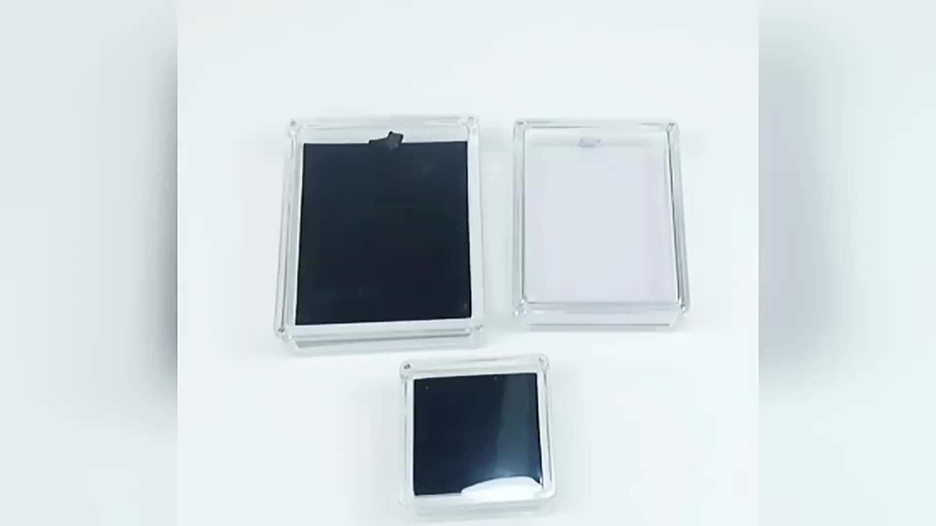 100 Grids Transparent Acrylic Diamond Gems Beads Storage Display Boxes ...