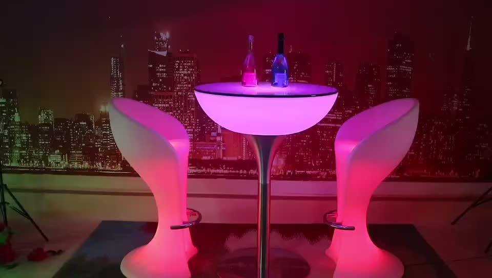 Led Light Bar Furniture Cocktail Night Club Table For Party - Buy Led ...
