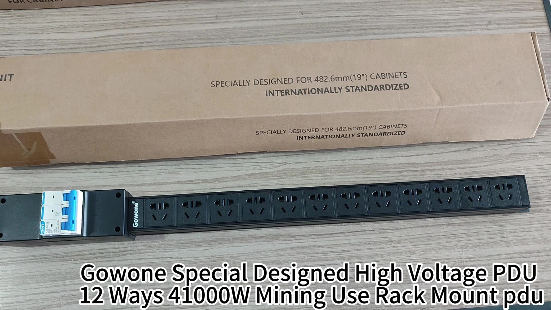 63a 380v High Power Pdu Customized 12 Ways Pdu With 3 Phase Air Circuit ...