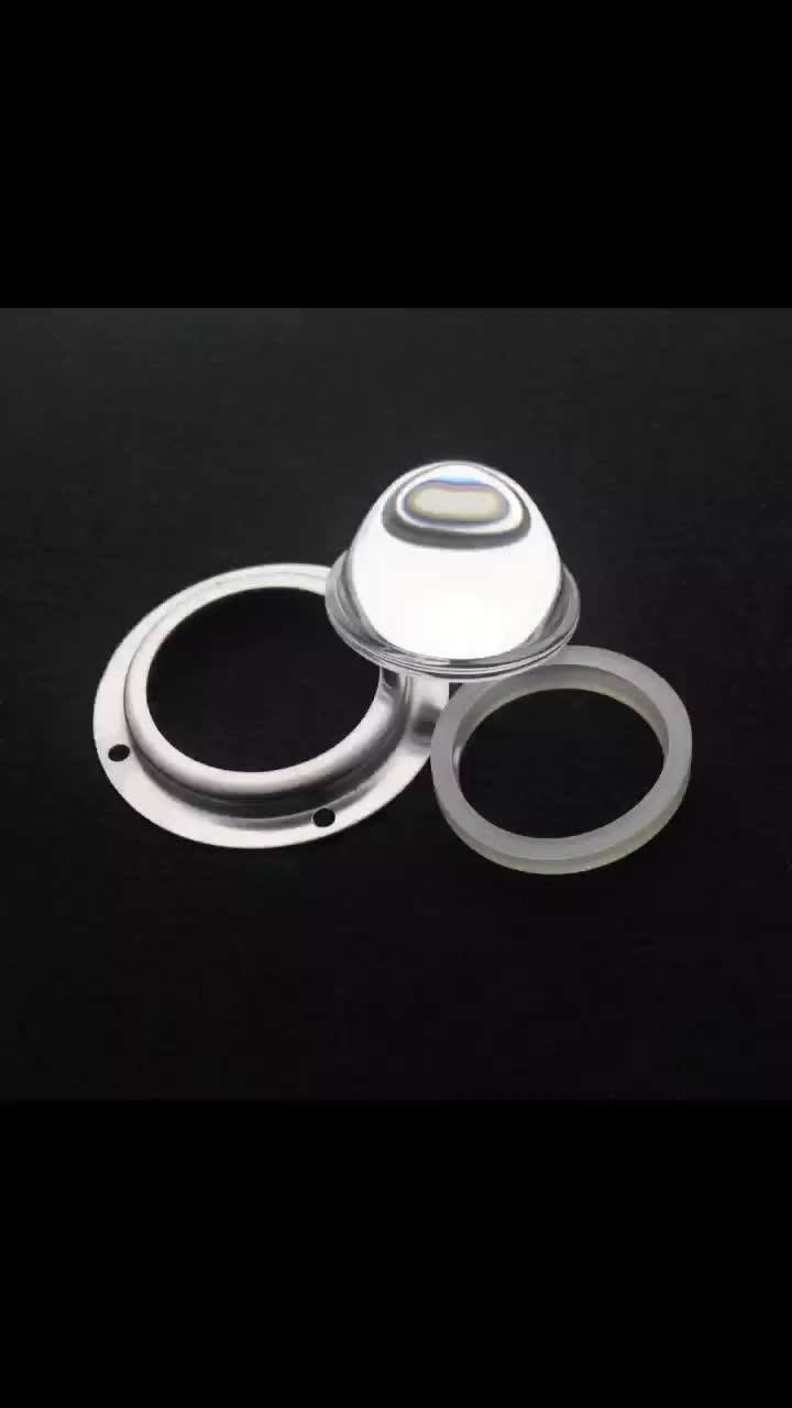 45 Degree Lenses Chip Led 50w 50mm Led Reflector Lenses 3d Glass ...