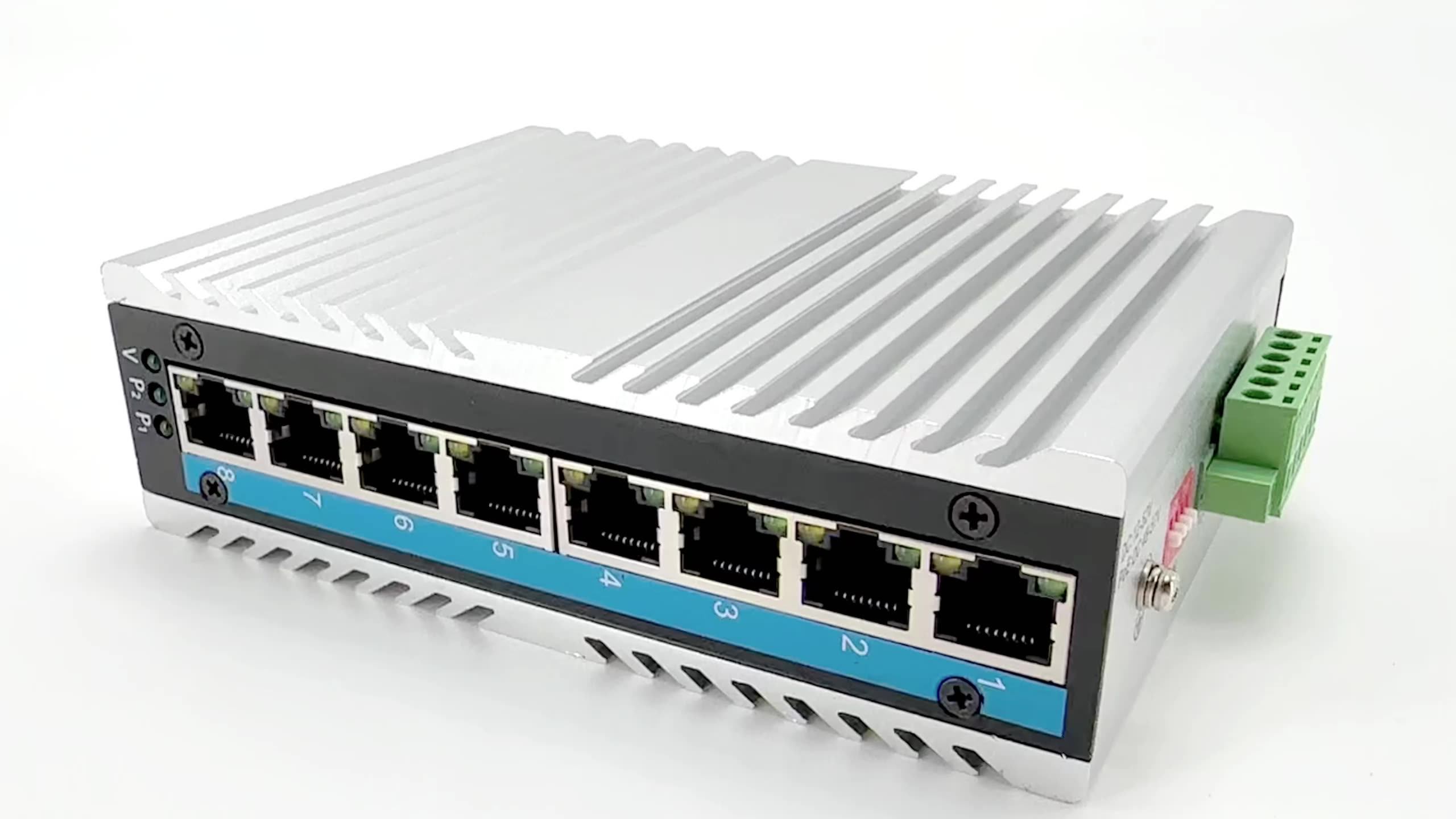 8-port Din Mount Enclosure Low Power Technology Industrial-grade ...