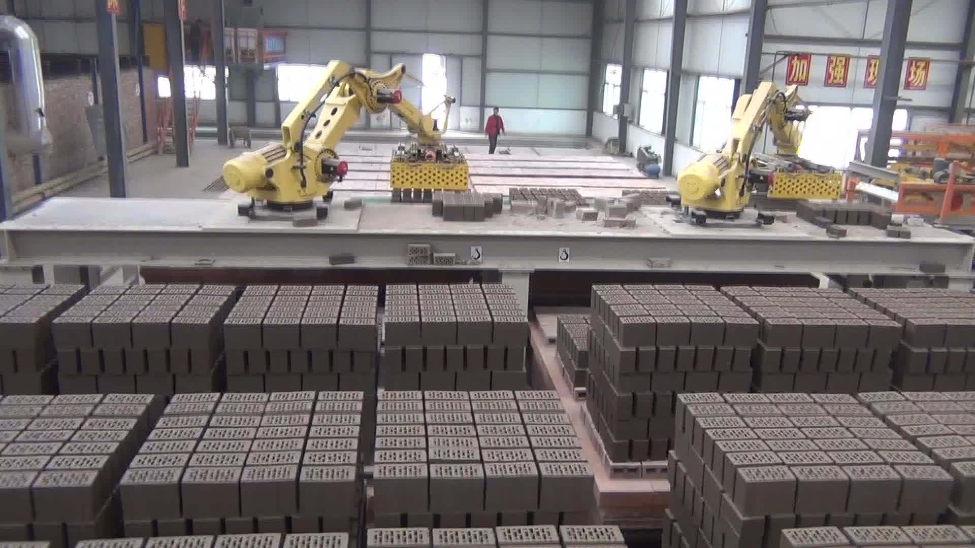 Fully Automatic Clay Green Robot Brick Grab Stacking Setting System Machine Brick Making ...