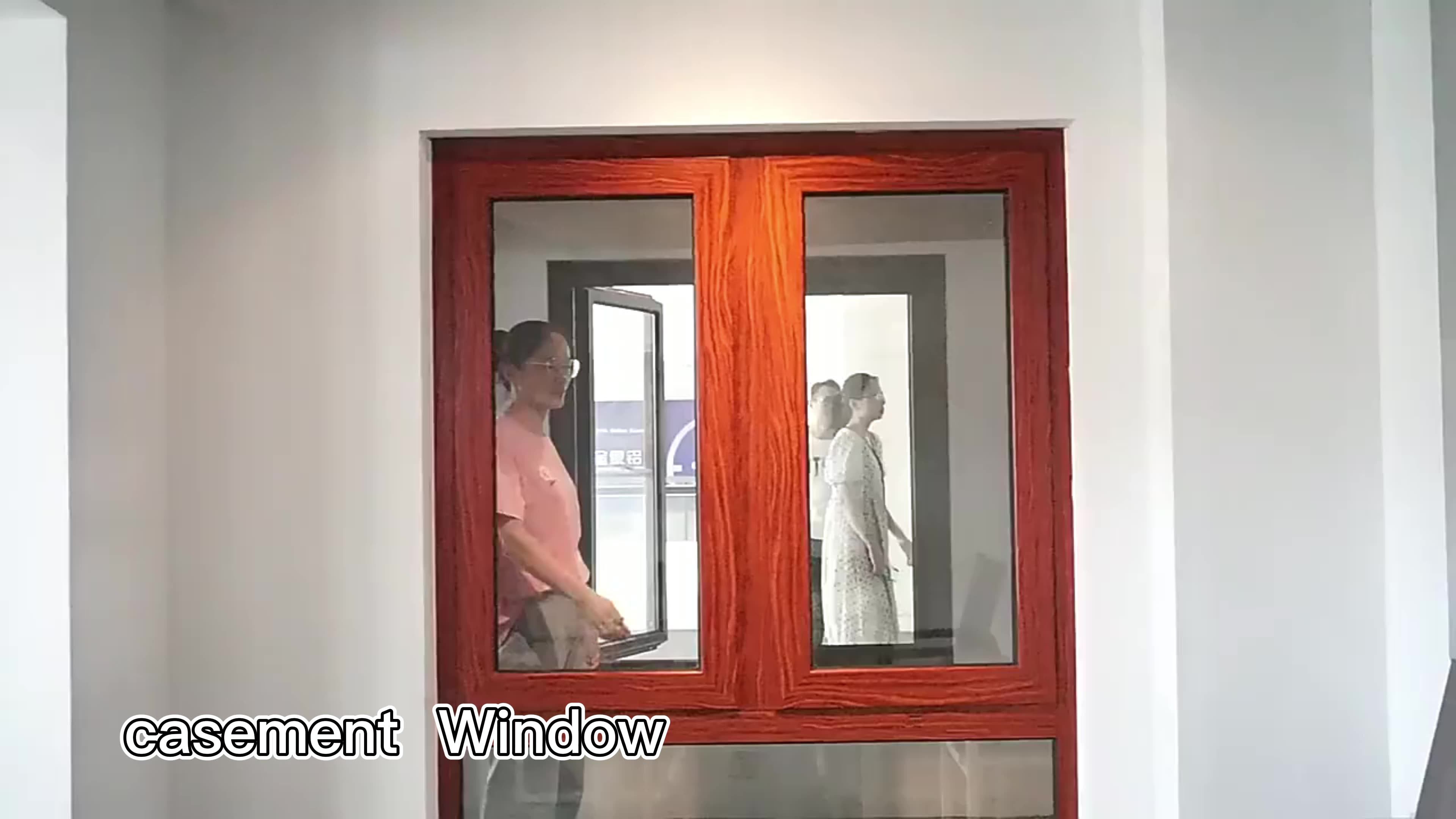 Double Swing French Casement Window Aluminum Tilt And Turn Windows Grey ...