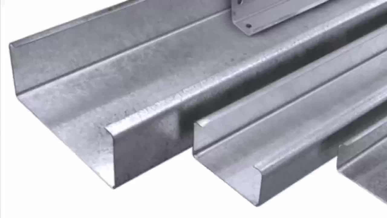 50 Mm Lightweight Slotted C Lipped Channel Gi Galvanized Steel C Purlin ...