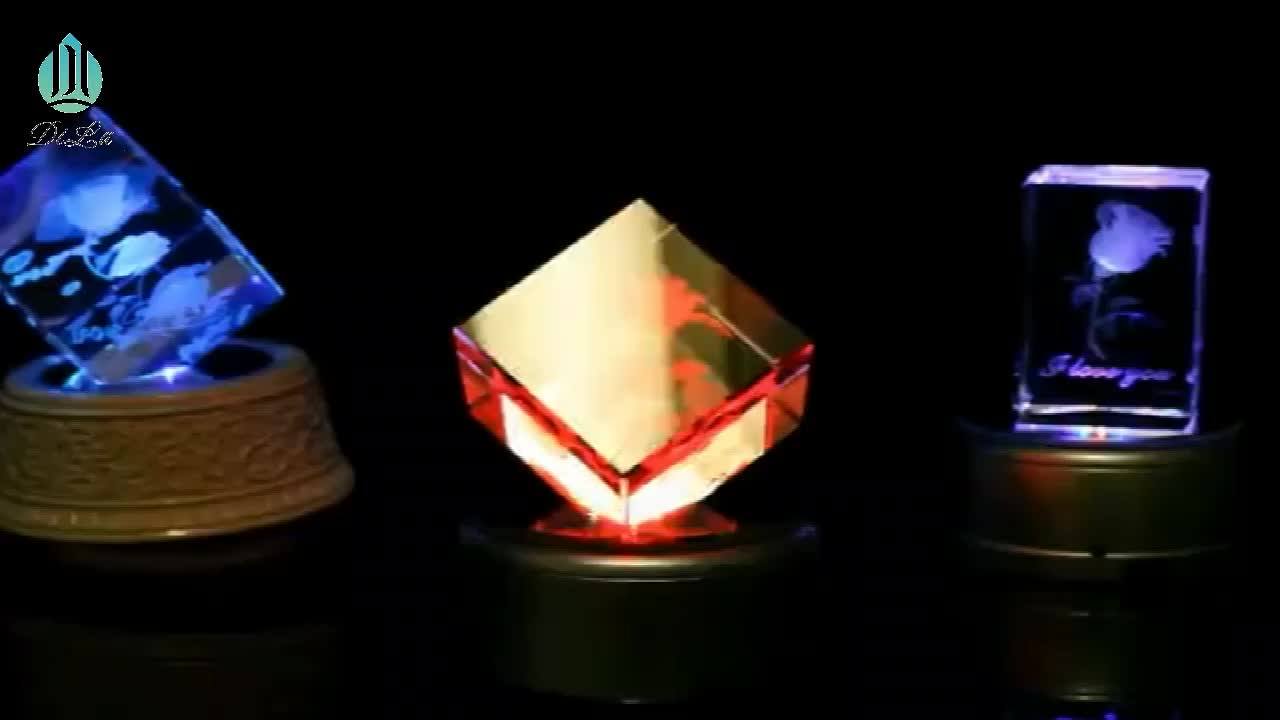 Wholesale Multi-function Blank Glass3d Laser Engraved Crystal Cube 360 ...