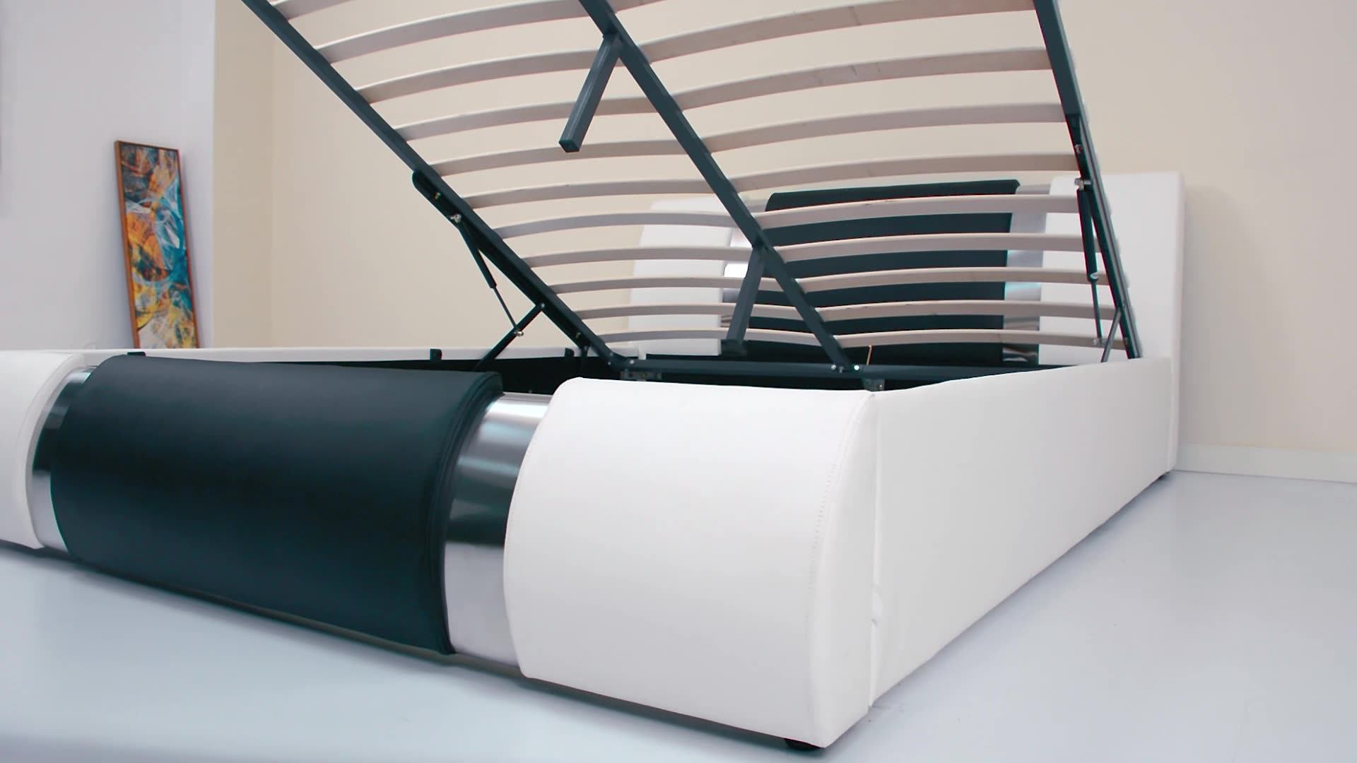 Willsoon Modern Bedroom Furniture Soft Pu Faux Leather Storage Bed With ...