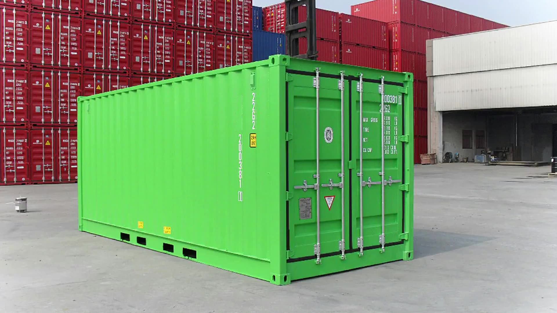 Open Side Door And Insulated Dry Cargo 20ft Shipping Container - Buy ...