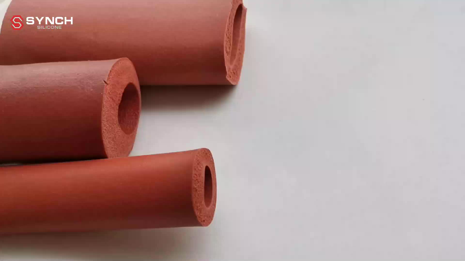 Closed Cell Round Hollow Silicone Foam Sponge Rubber Tubes - Buy Tube ...