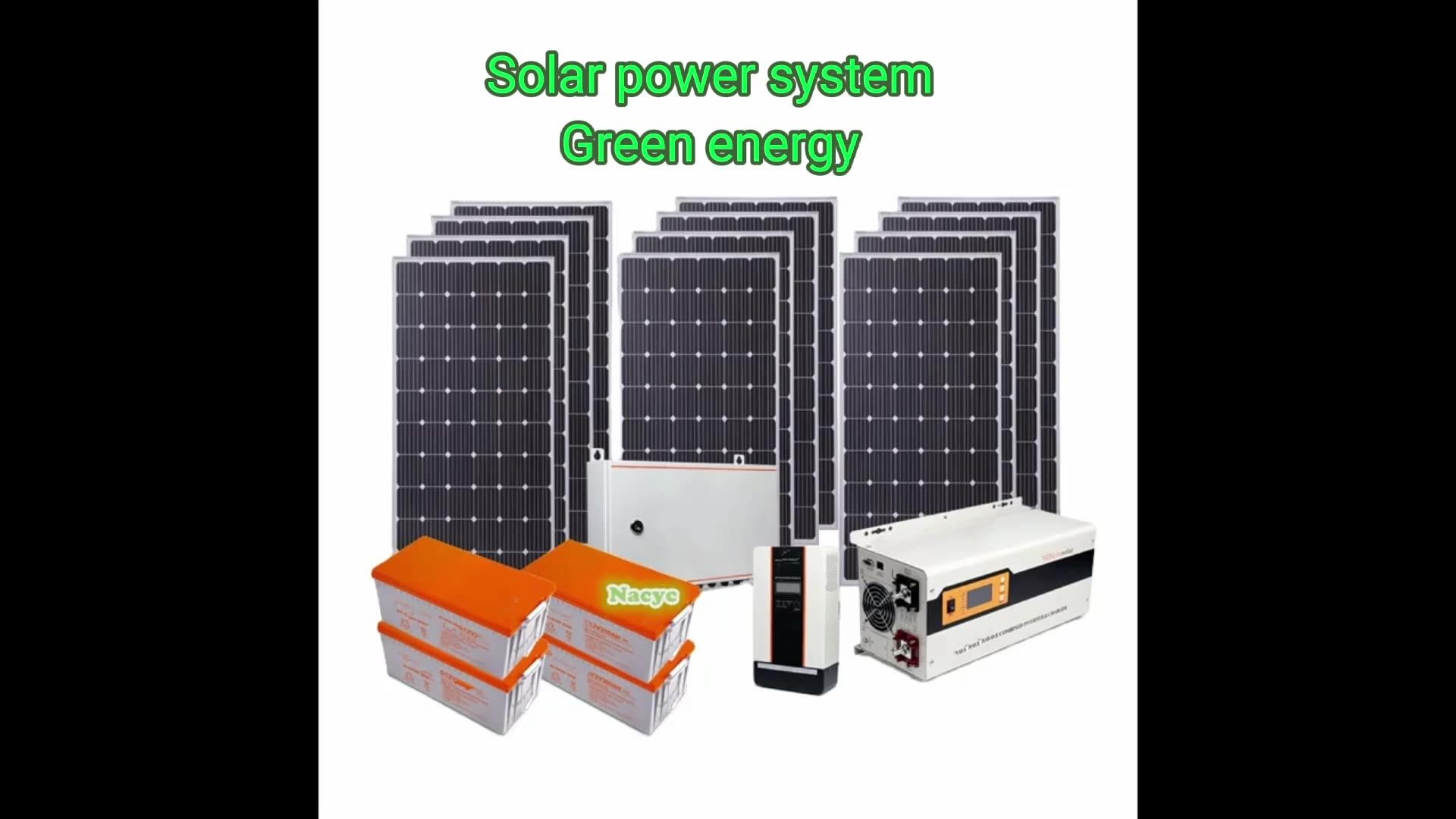 15kwh 200kw 25kw Solar Panel Off Grid Ddp Energy System 5000w Power ...