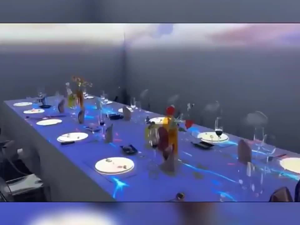 Dining Experience Restaurant Enjoyment Immersive Projection 3d Mapping ...