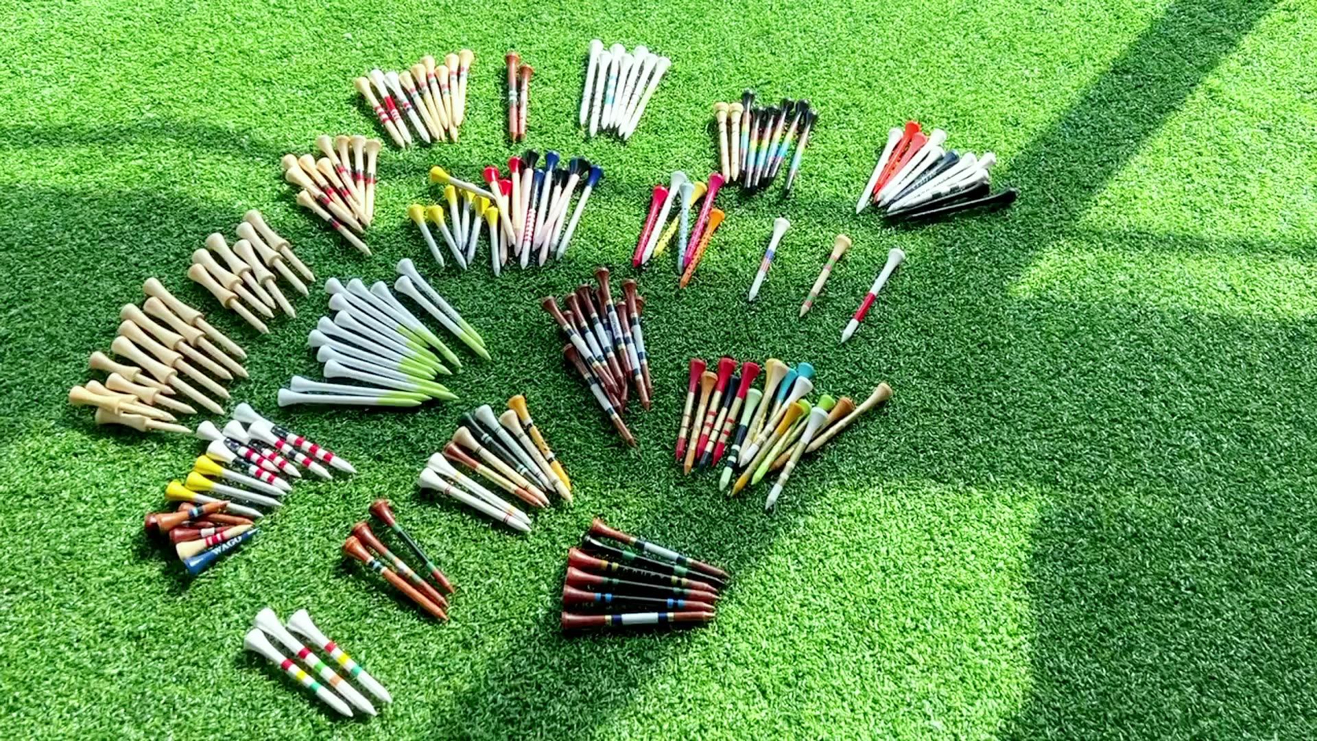 Factory Custom Golf All Sizes 83/70/54mm Wooden Logo Tees Bamboo Golf ...