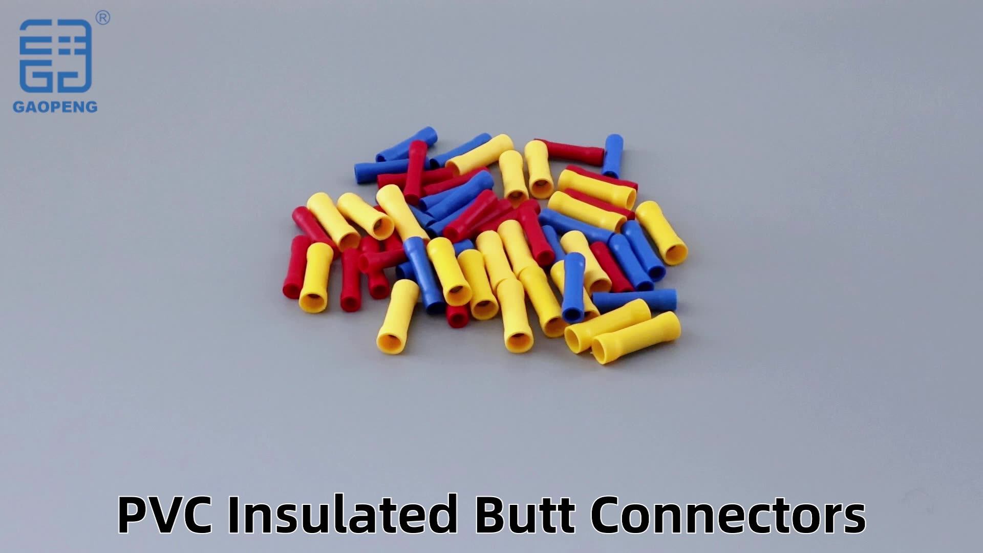 Bv1.25 Red Color 22-16 Awg Pvc Fully Insulated Wire Parallel Crimp ...