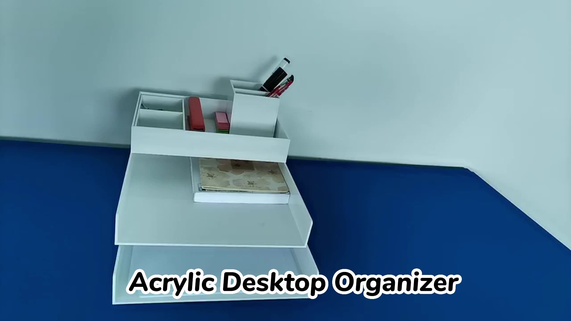 Stacking Acrylic Letter Tray Lucite Stackable A4 Paper File Document ...