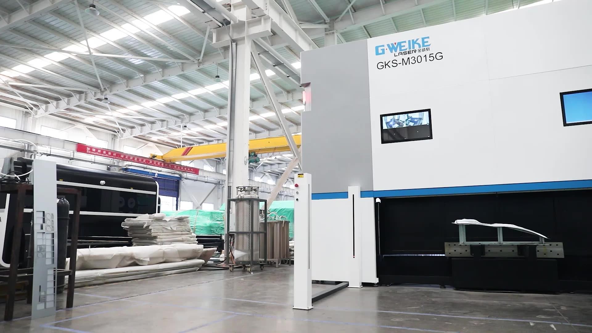 Industrial 3d 5axis Robot 2kw 3kw 6kw Gweike 3015 Bevel Cutting Fiber ...