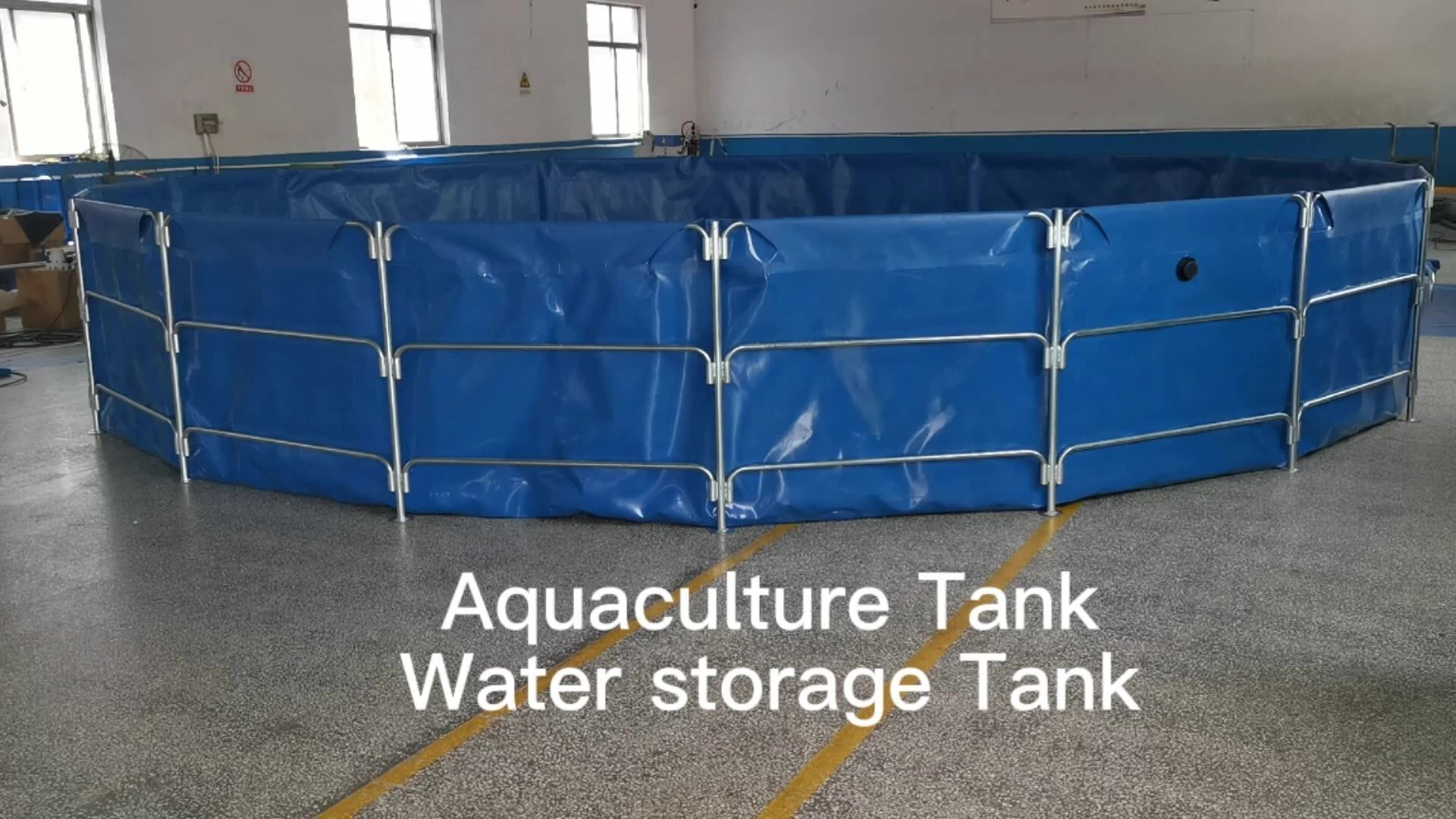 34000 Liter Diameter 6m X Height 1.2m Circular Aquaculture Pond Tanks ...