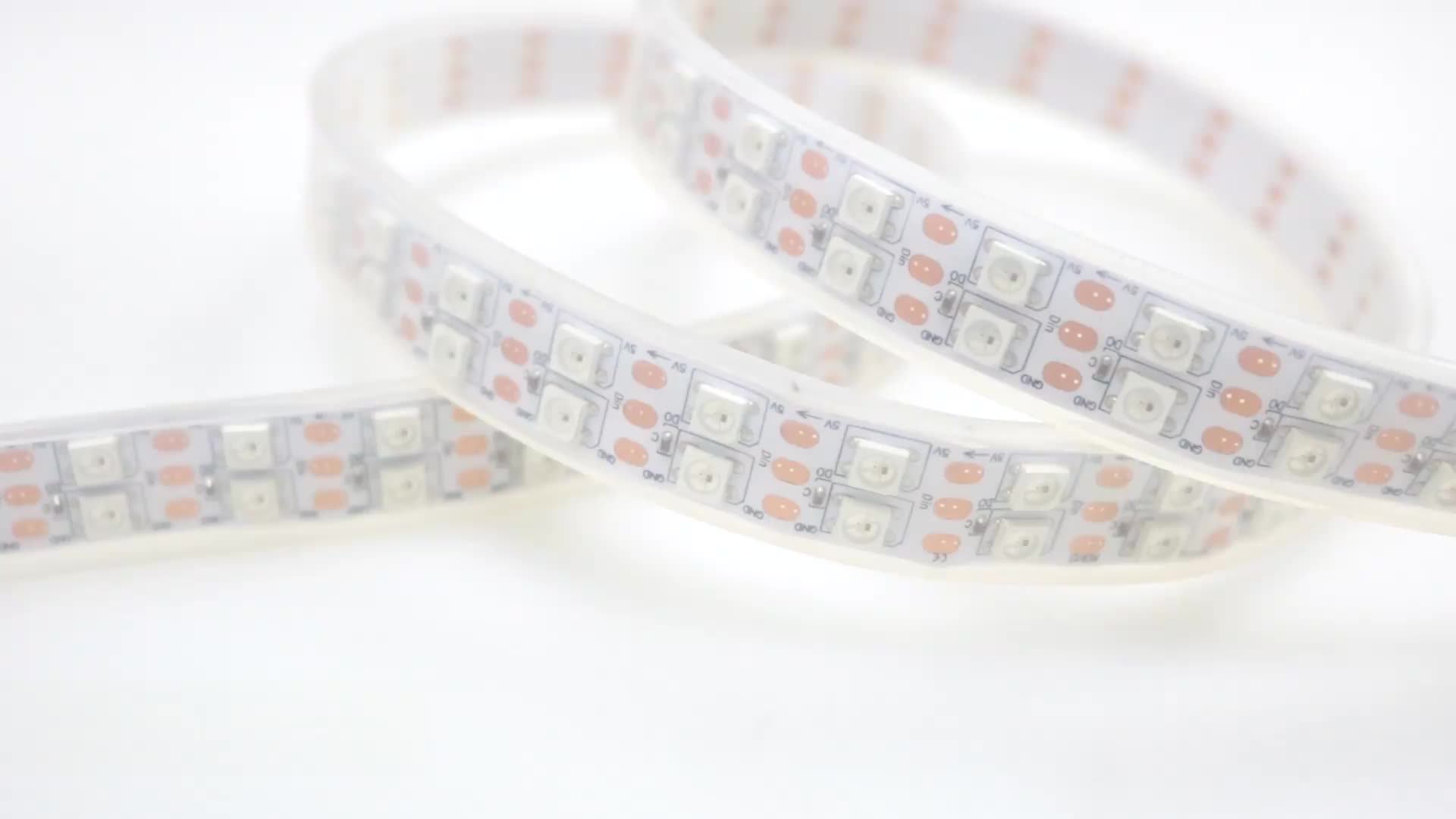 Double Row 120 Leds Rgb Led Sk6812 Addressable Rolls Strip - Buy Side ...