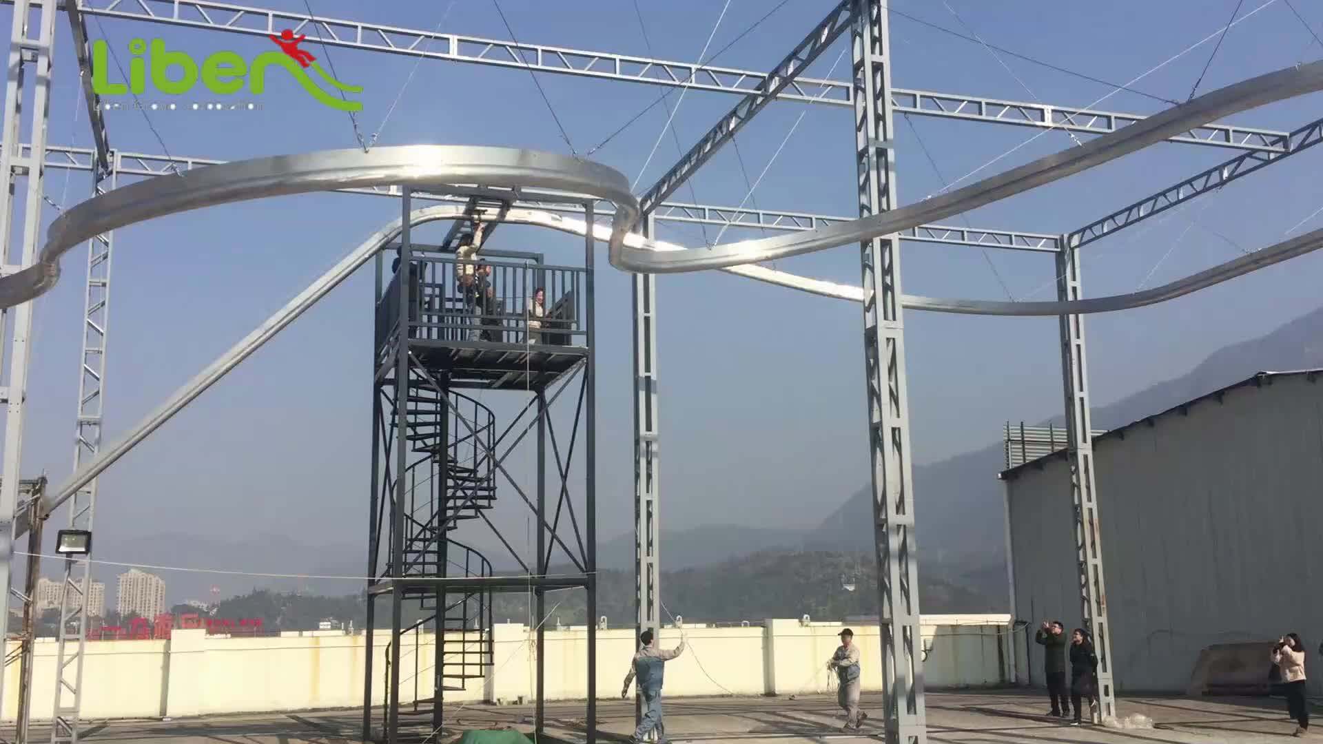 Children's Games Indoor Zip Line Amusement Park Roller Coaster,Roller ...