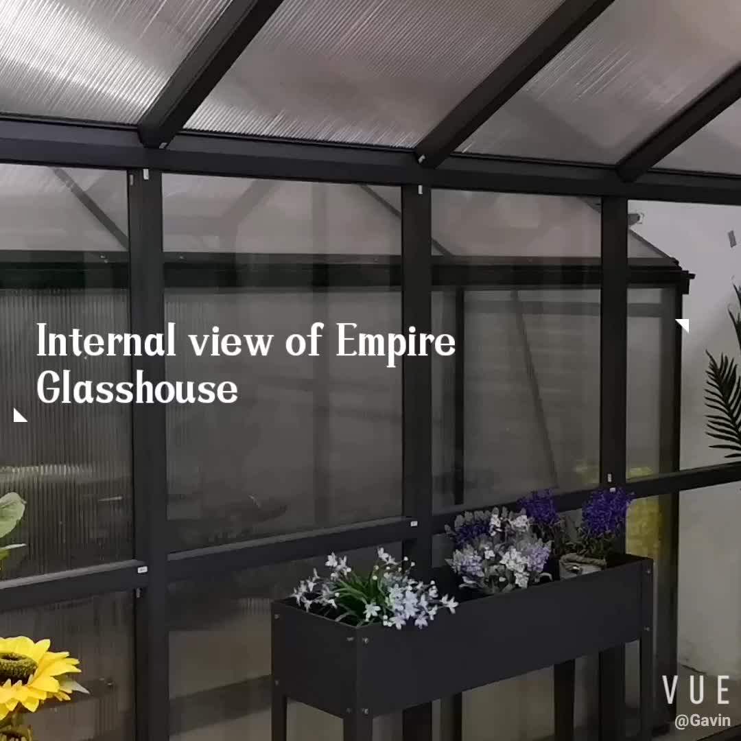 G-more 8 X 10 Luxury Free Standing Aluminum Sunroom Glass House Kits ...