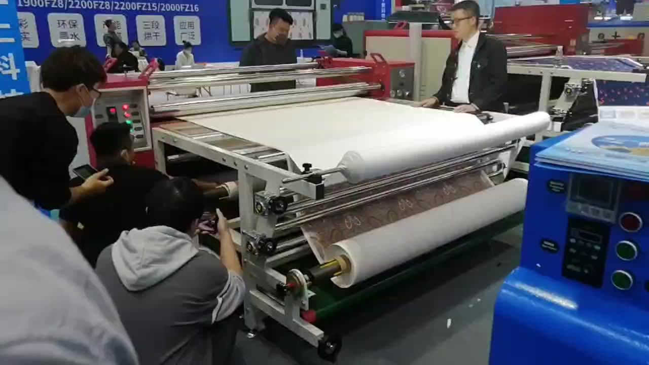 Heat Transfer Printing Fabric Flags Sublimation Roller Heat Press ...