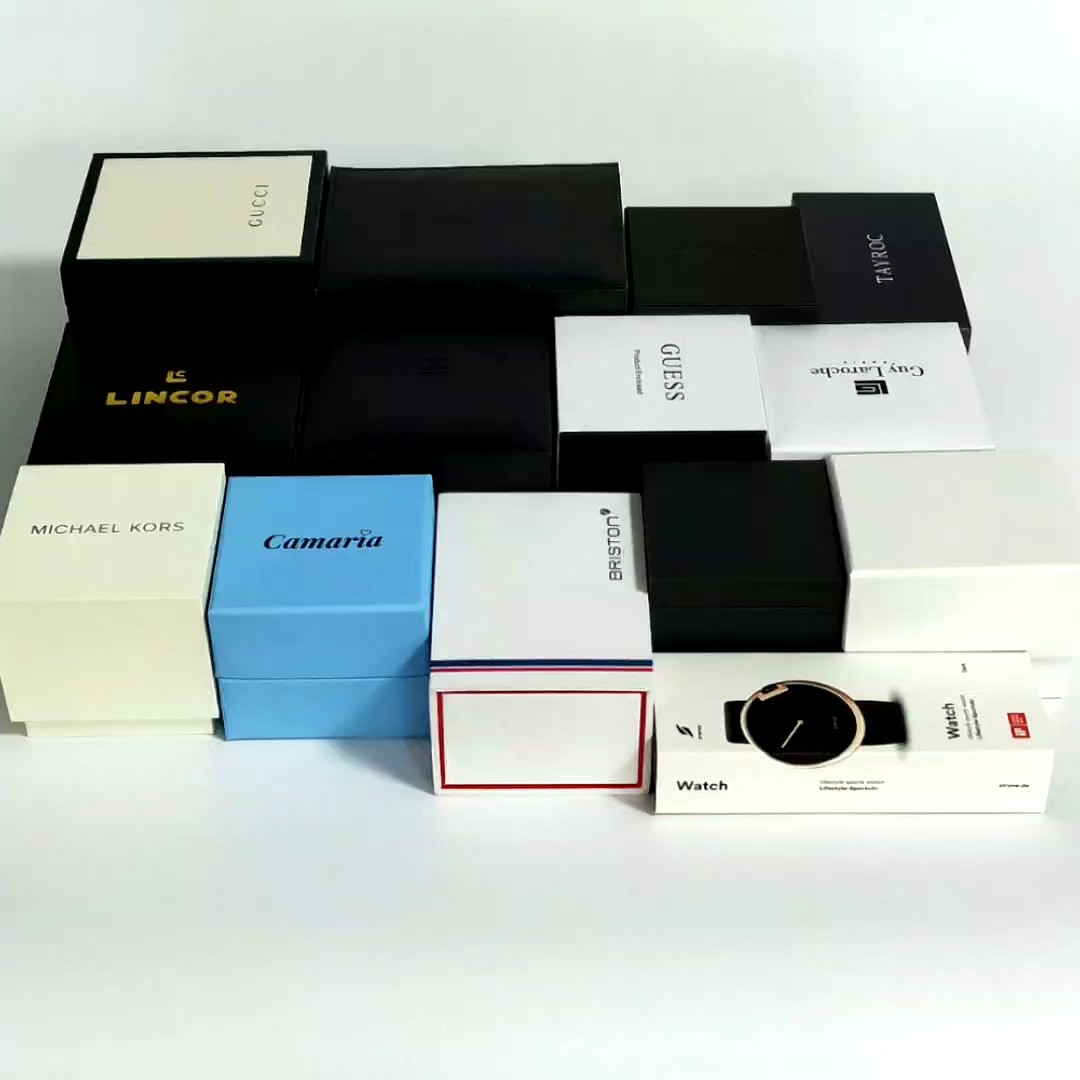 Custom Logo Modern Luxury Single Paper Cardboard Wrist Watch Box ...