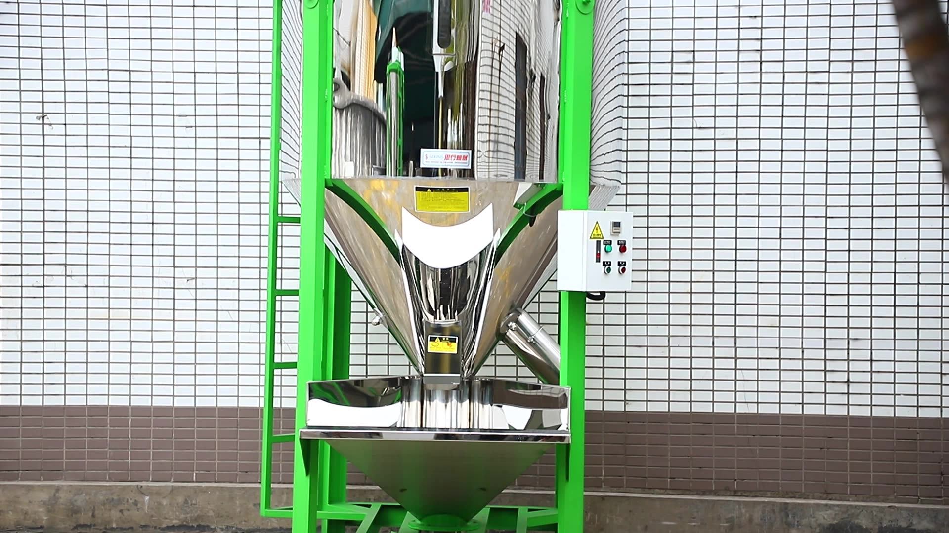 Industrial Vertical Plastic Particle Mixer Large Capacity Plastic ...