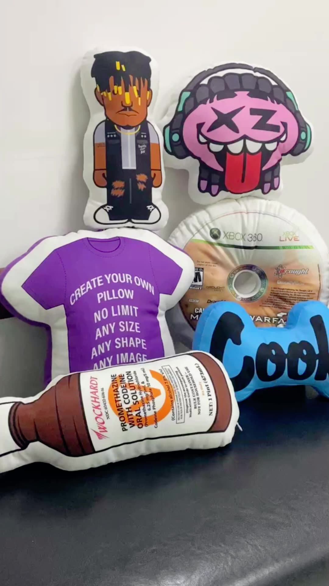 Sublimated Hugging Pillow Logo Plush Cushion Covers Custom Throw Pillow ...