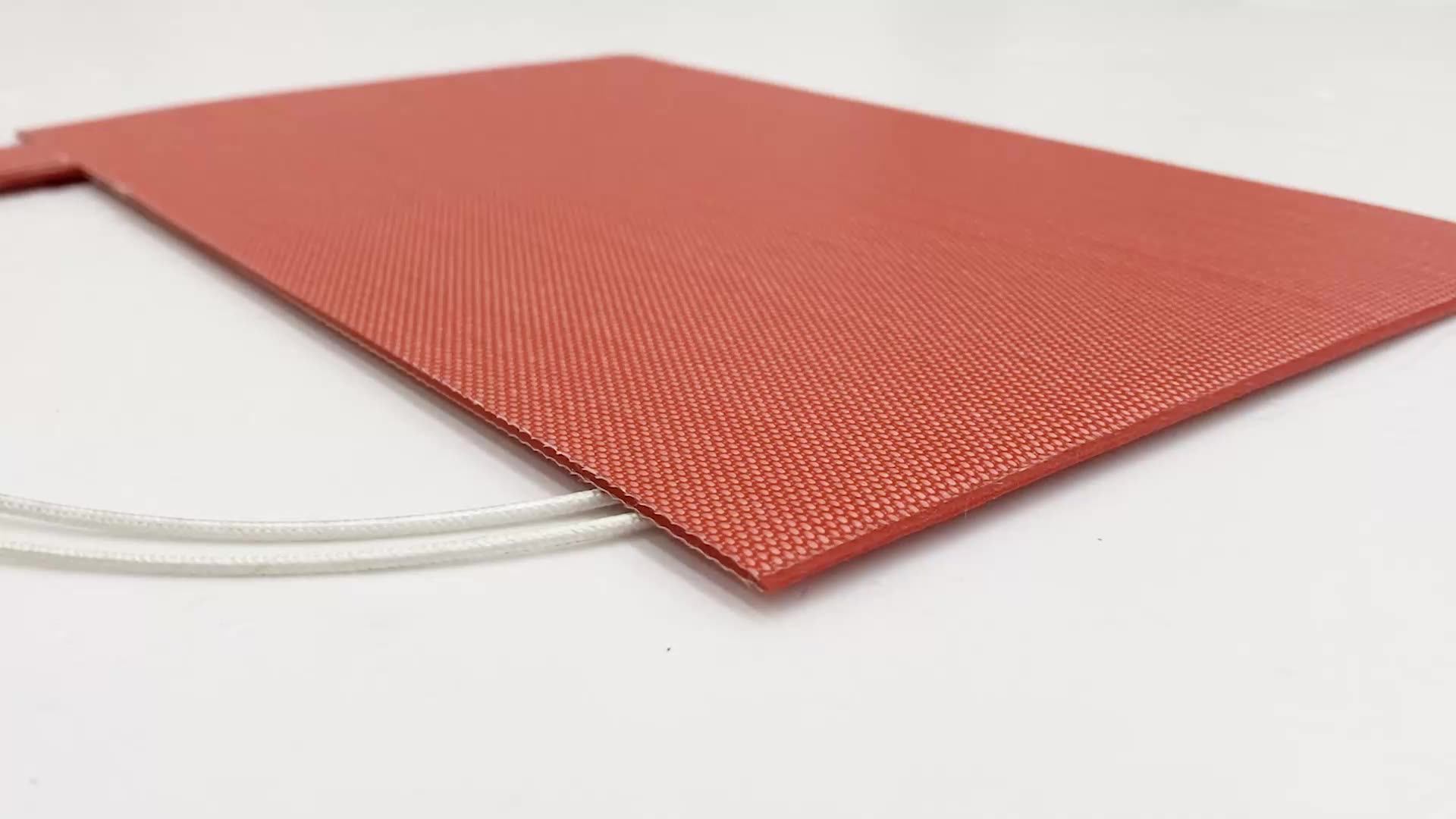 Custom Silicone Rubber Heater Heat Transfer Silicone Heat Pad For ...