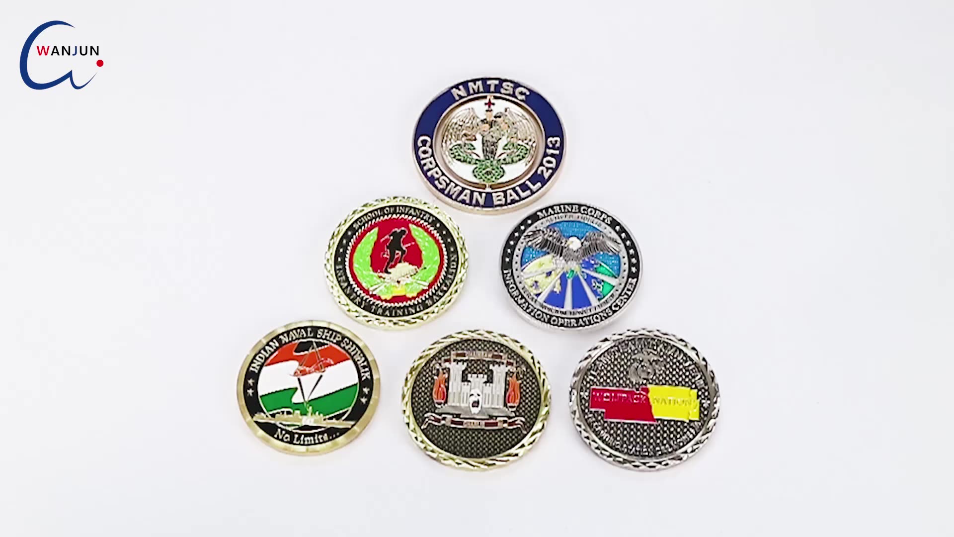 Custom 3d Logo With Double Plate Brass Challenge Coin - Buy Coin,Custom ...