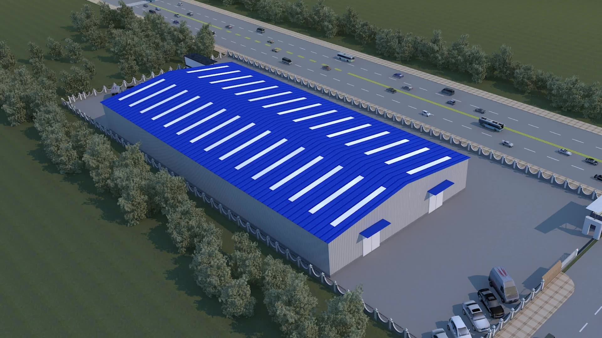 High Quality Steel Structure Warehouse Building With Ventilation System ...
