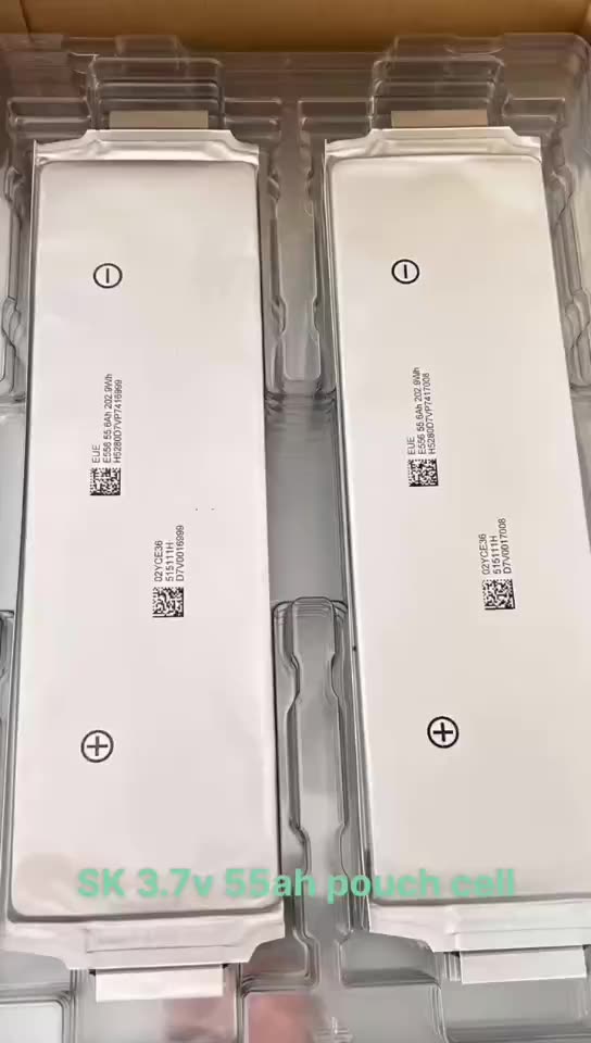 Factory Sk 3.7v 55ah Nmc Pouch Cell Shaped Lithium Polymer Battery For Ev Electric Bike ...