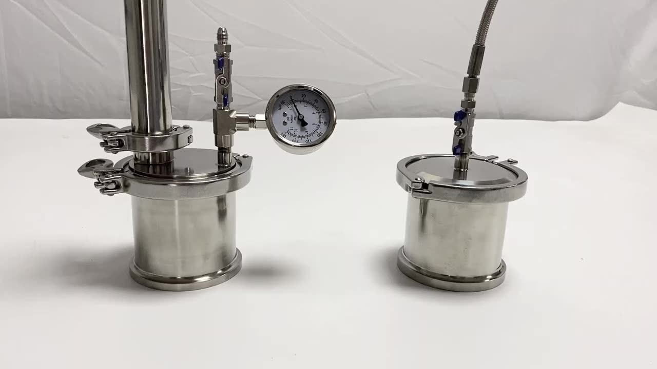 Ethanol Jacketed Column Butane Oil Extractor Passive Closed Loop ...