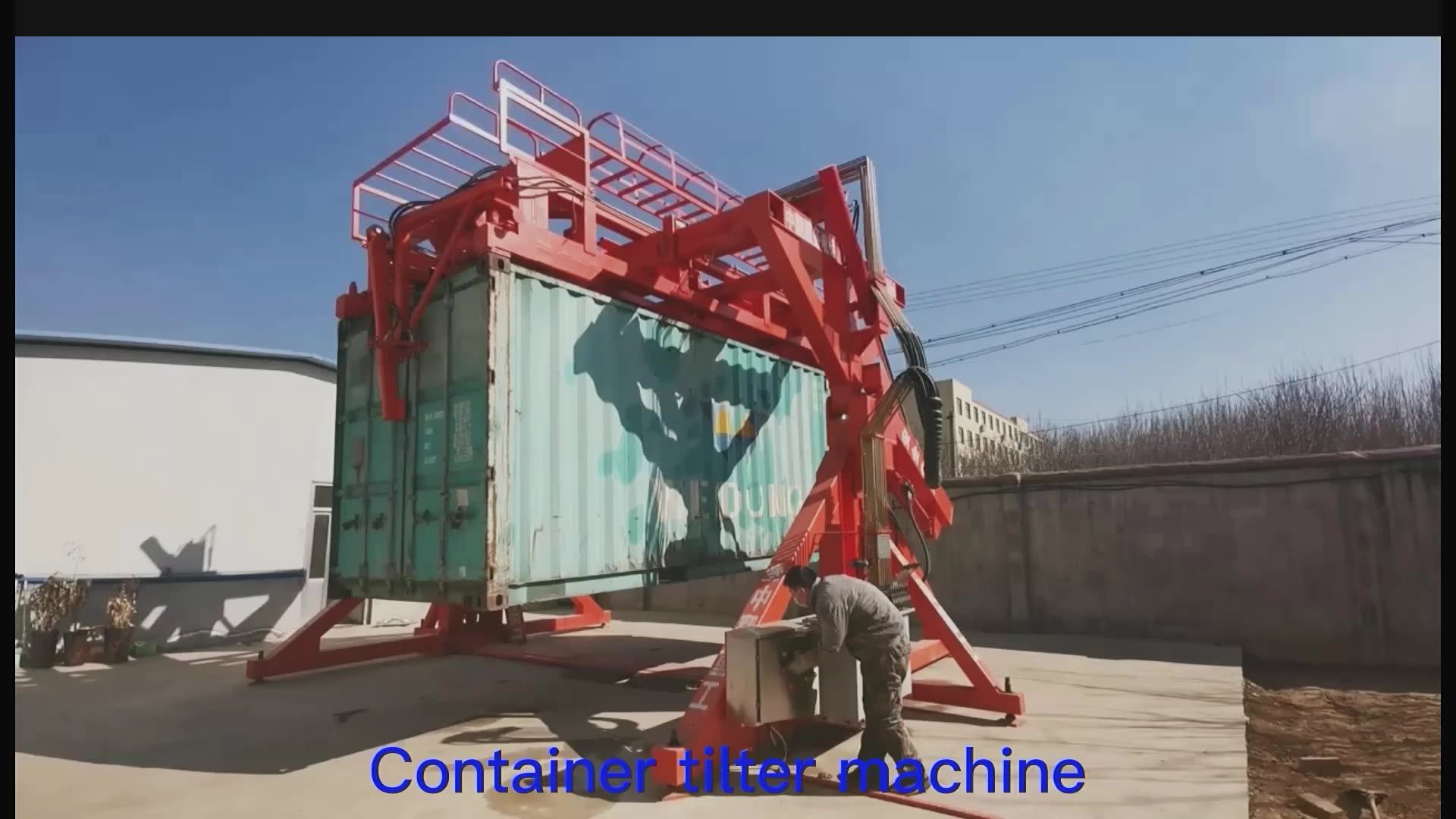 20ft 40ft Container Tilter 180 Degree 90 Degree Container Tilting ...
