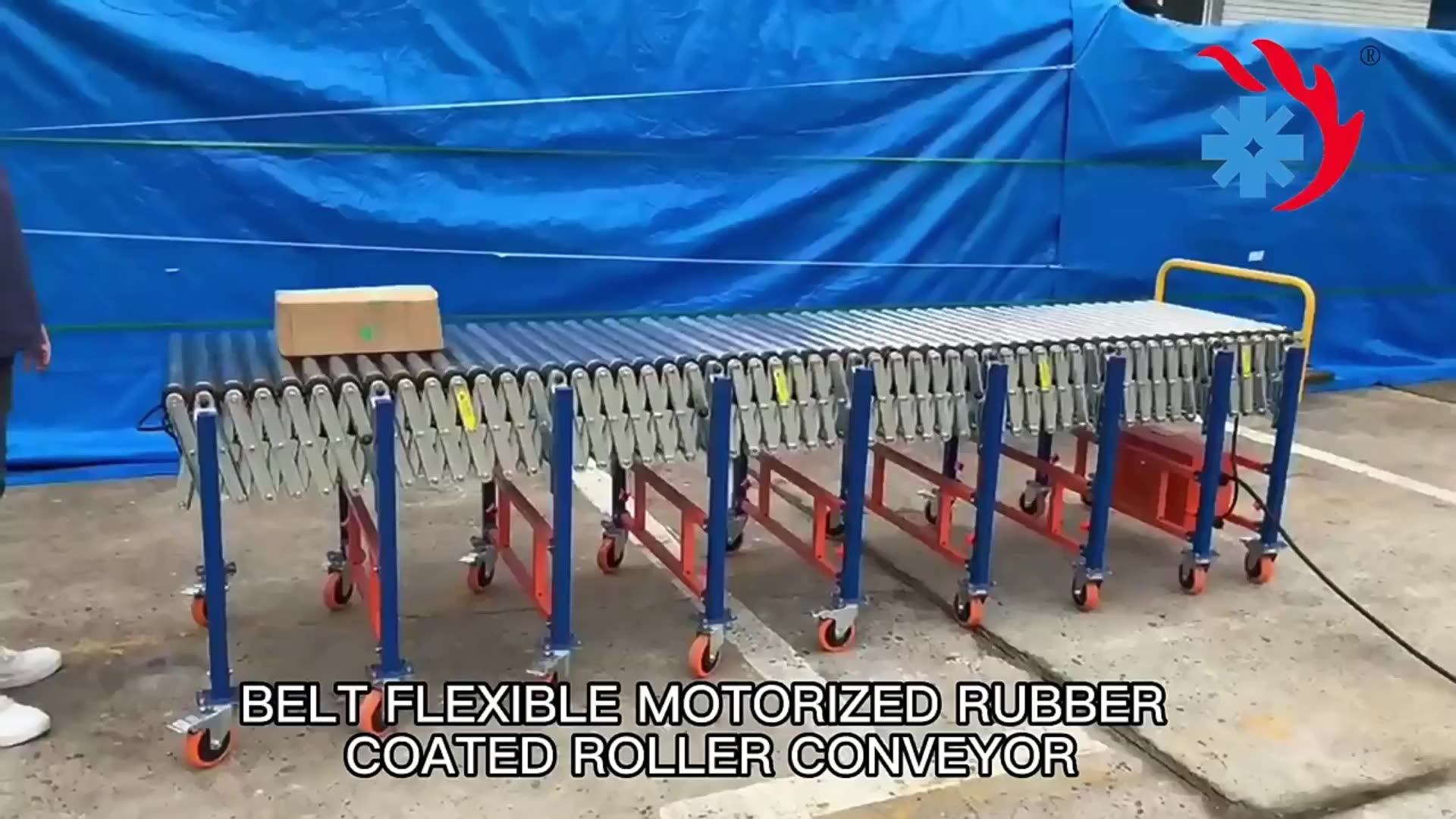 Telescopic Roller Conveyor Flexible Expandable Roller Conveyor For Box ...