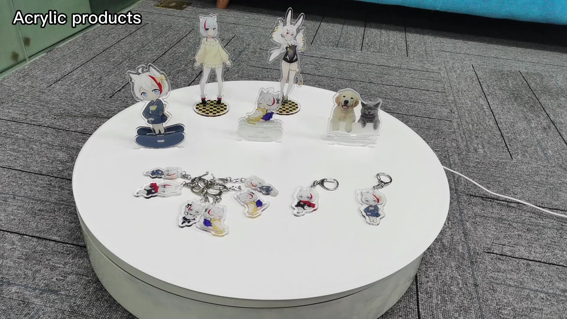 Custom Double Sided Translucent Standee Charm Acrylic Anime Stands For ...